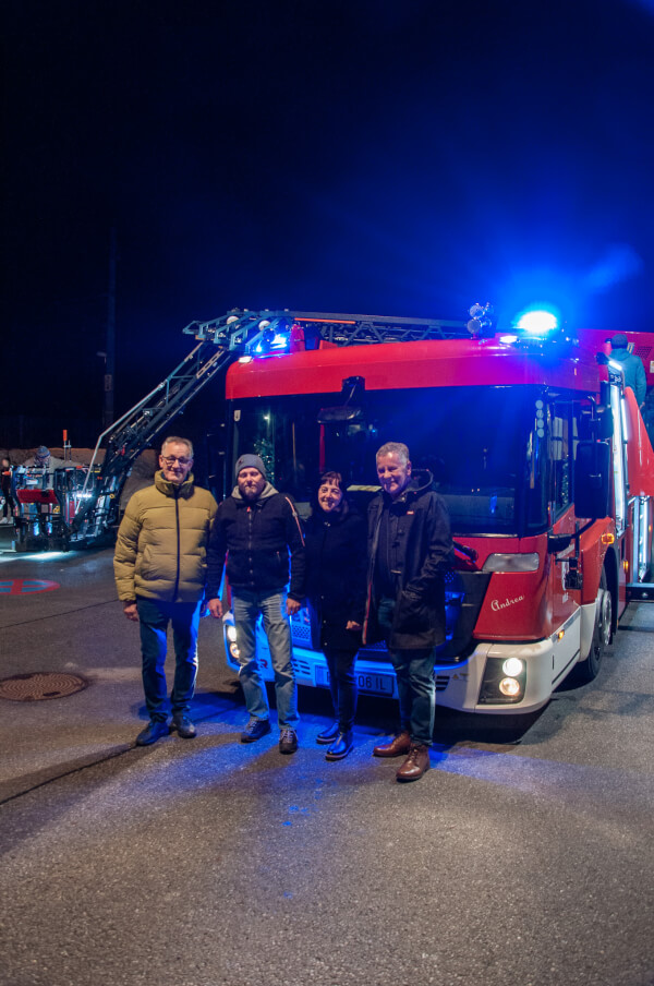 Neue Drehleiter für Völs